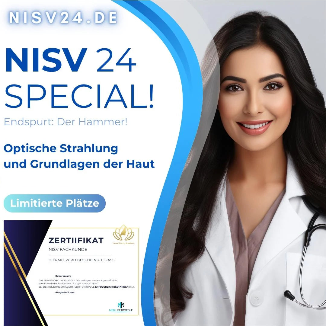 NiSV SET - optische Strahlung + Grundlagen Haut – Medi Metropole GmbH